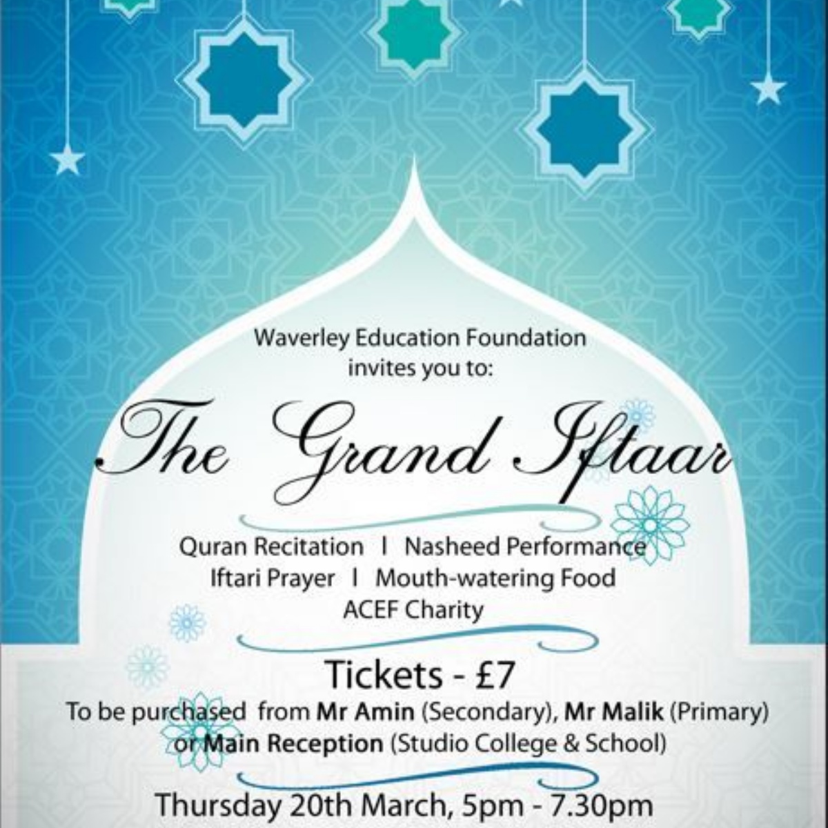 Waverley Studio College - The Grand Iftaar